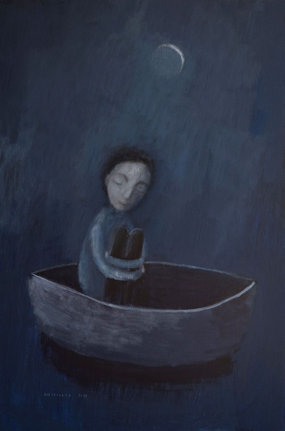 Loner Painting by Vane Kosturanov