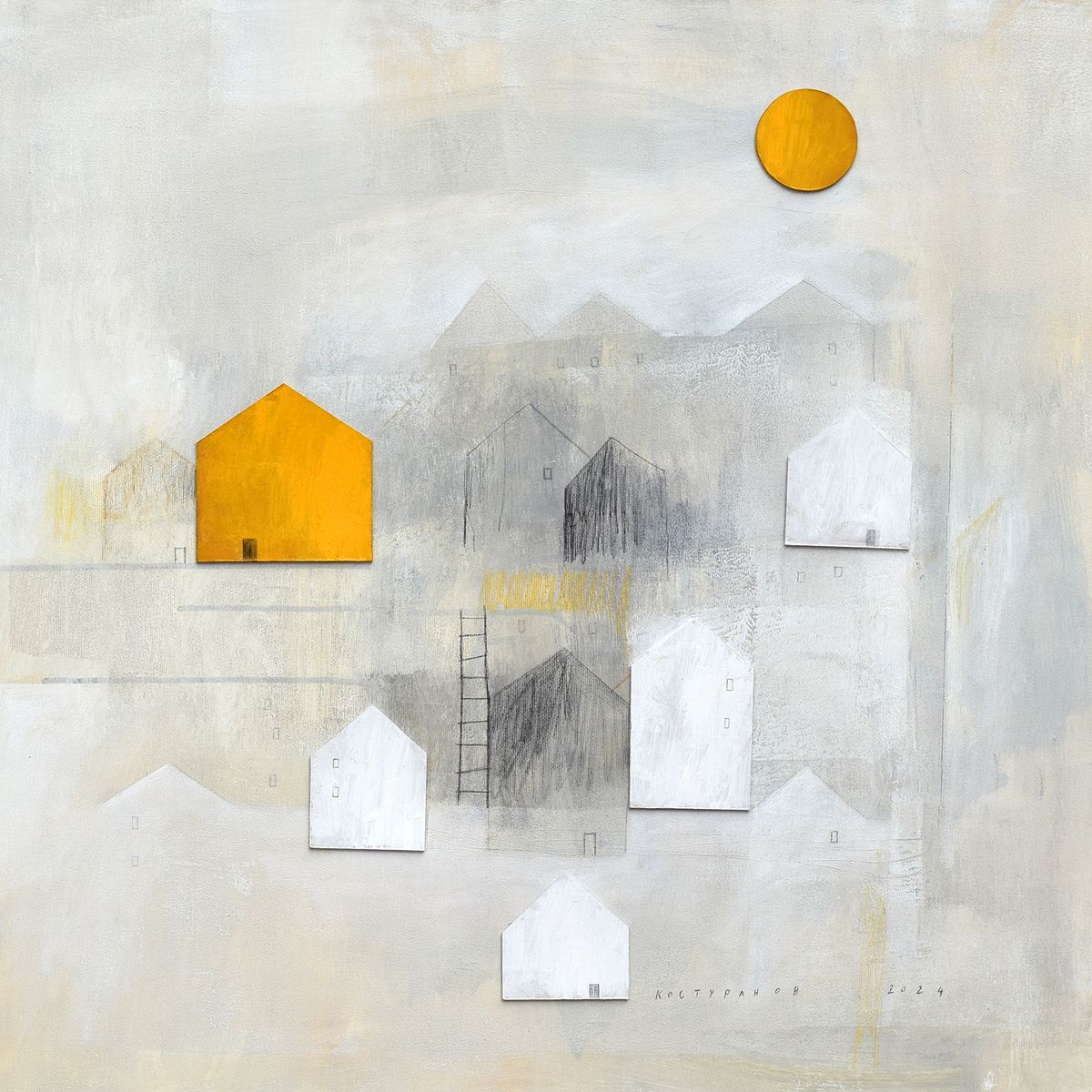 Migration Painting by Vane Kosturanov